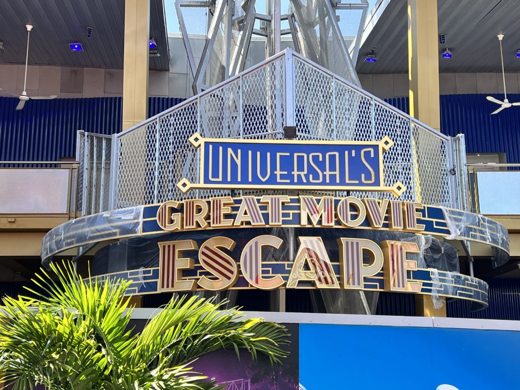 Universal’s Great Movie Escape signage installed at CityWalk Orlando ...