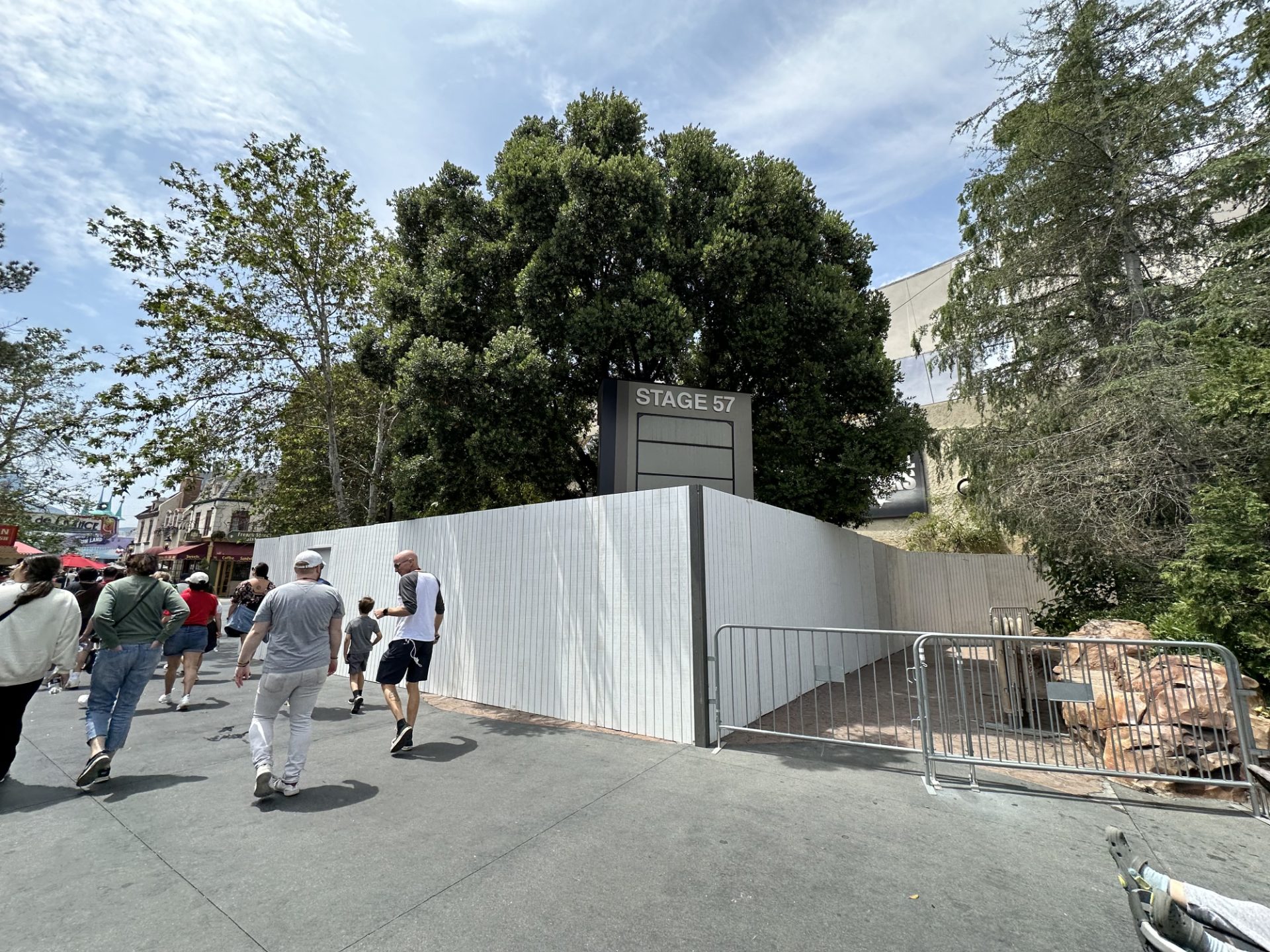 Construction Walls set up around Animal Actors Stage at Universal ...