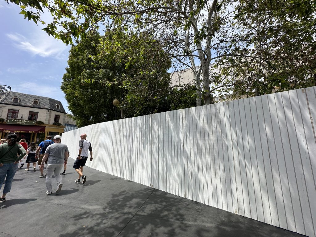 Construction Walls set up around Animal Actors Stage at Universal ...