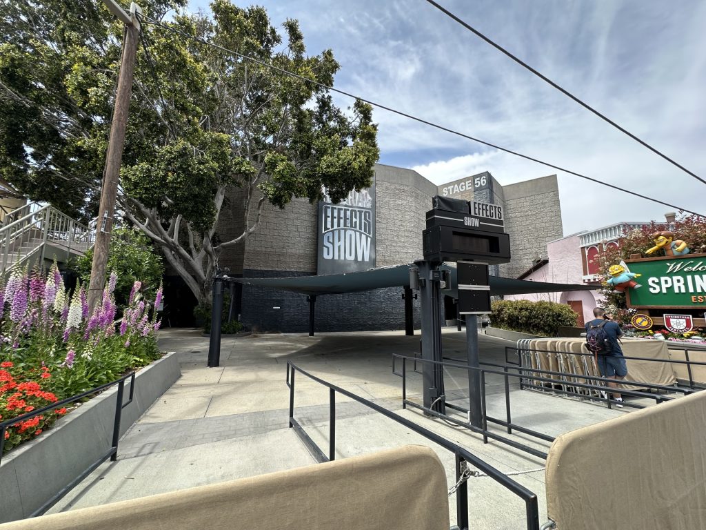 Construction Walls set up around Animal Actors Stage at Universal ...