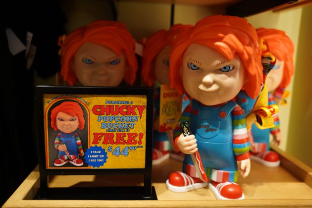 Interactive Chucky Popcorn Bucket available at Universal Orlando ...