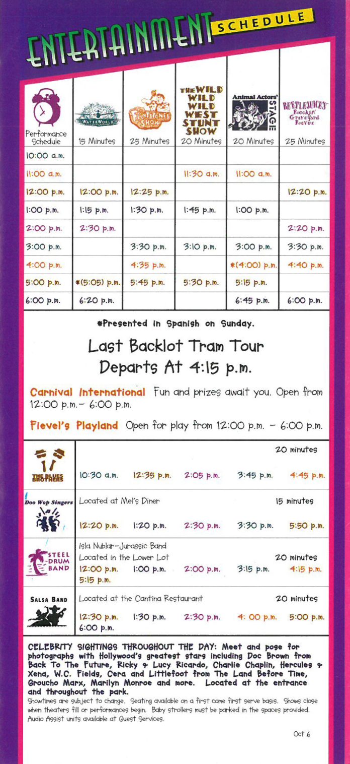 OPINION: The History and Value of Live Show Entertainment at Universal ...